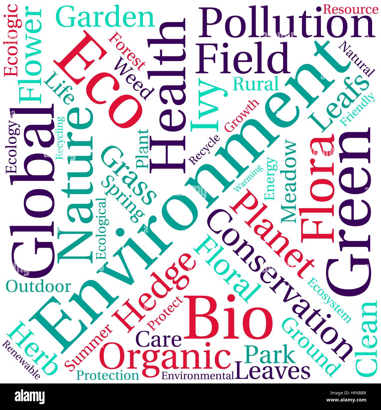 Environment word cloud on a white background Stock Vector Image & Art ...
