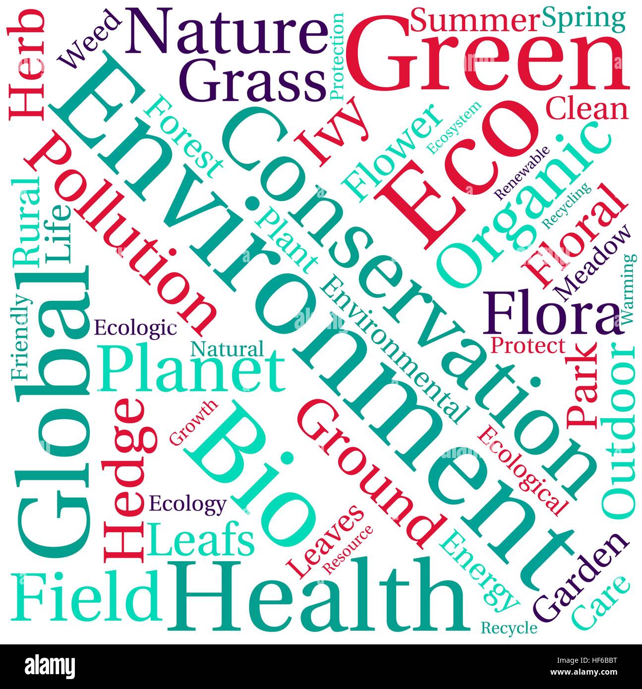Environment word cloud on a white background Stock Vector Image & Art ...