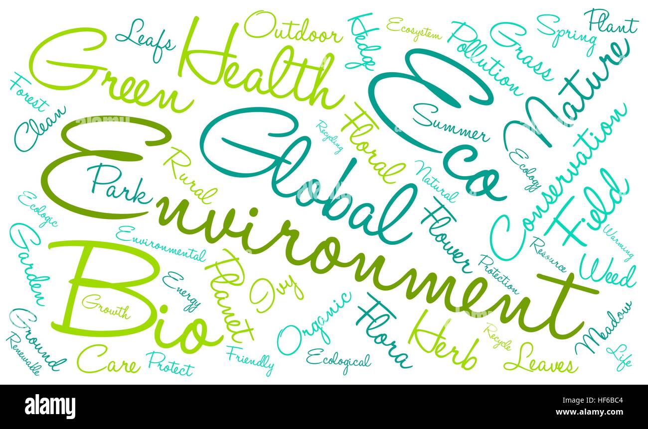Environment word cloud on a white background Stock Vector Image & Art ...