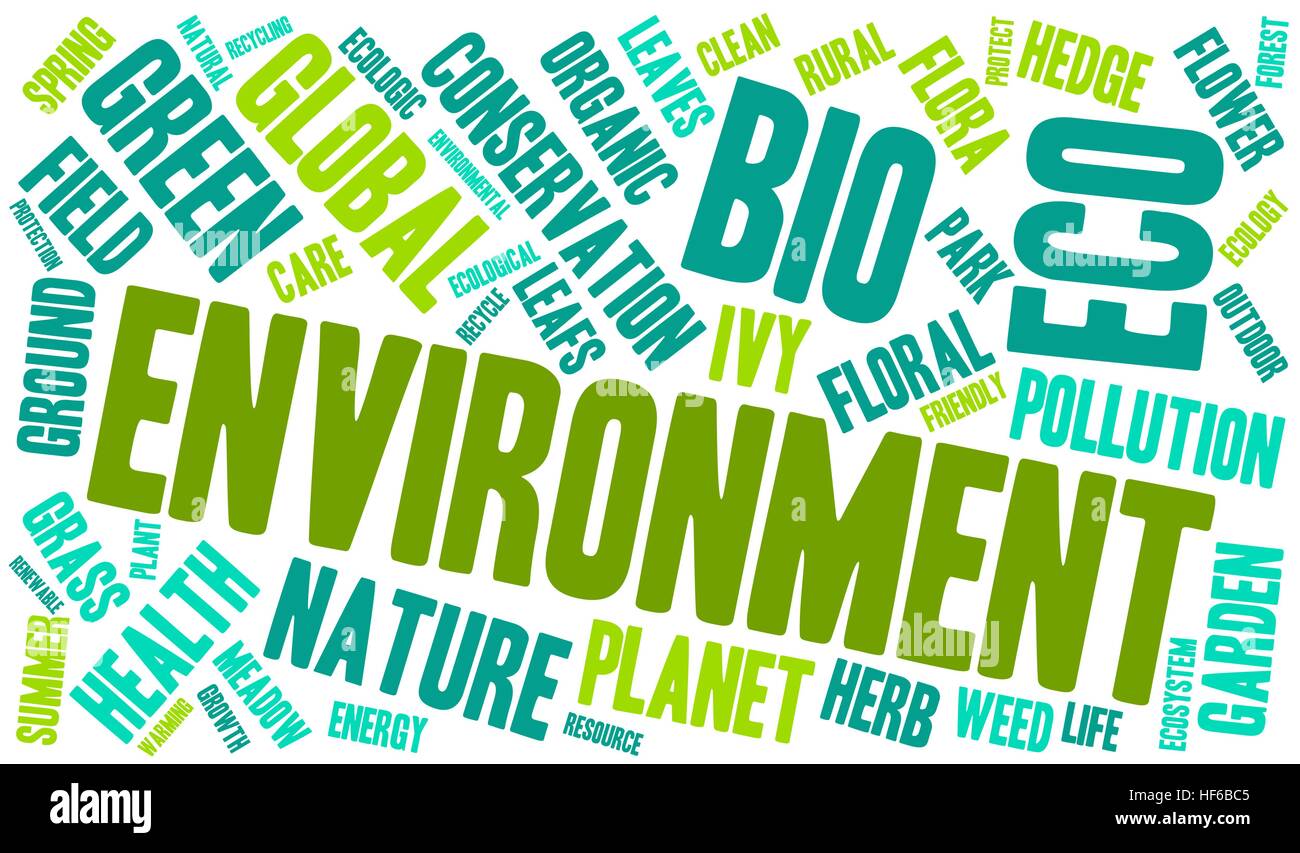 Environment word cloud on a white background Stock Vector Image & Art ...
