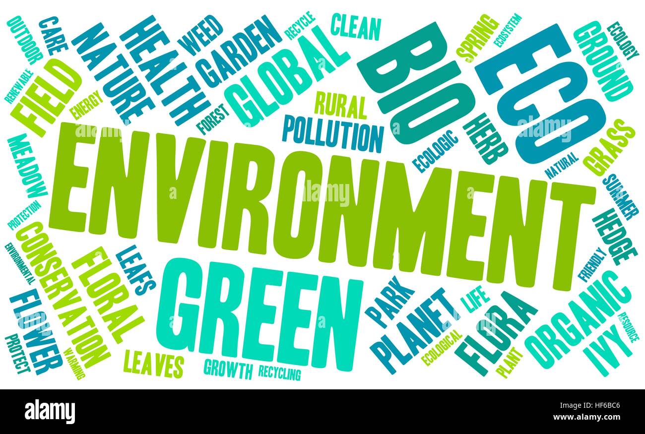 Environment word cloud on a white background Stock Vector Image & Art ...