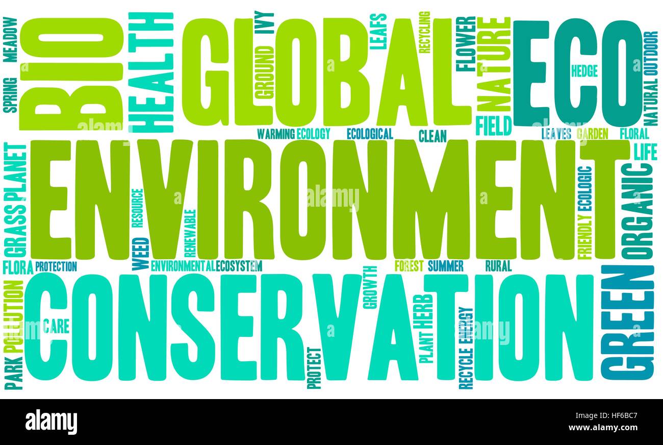 Environment word cloud on a white background Stock Vector Image & Art ...