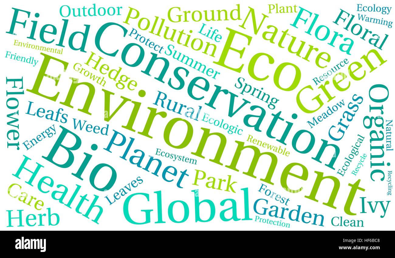 Environment word cloud on a white background Stock Vector Image & Art ...