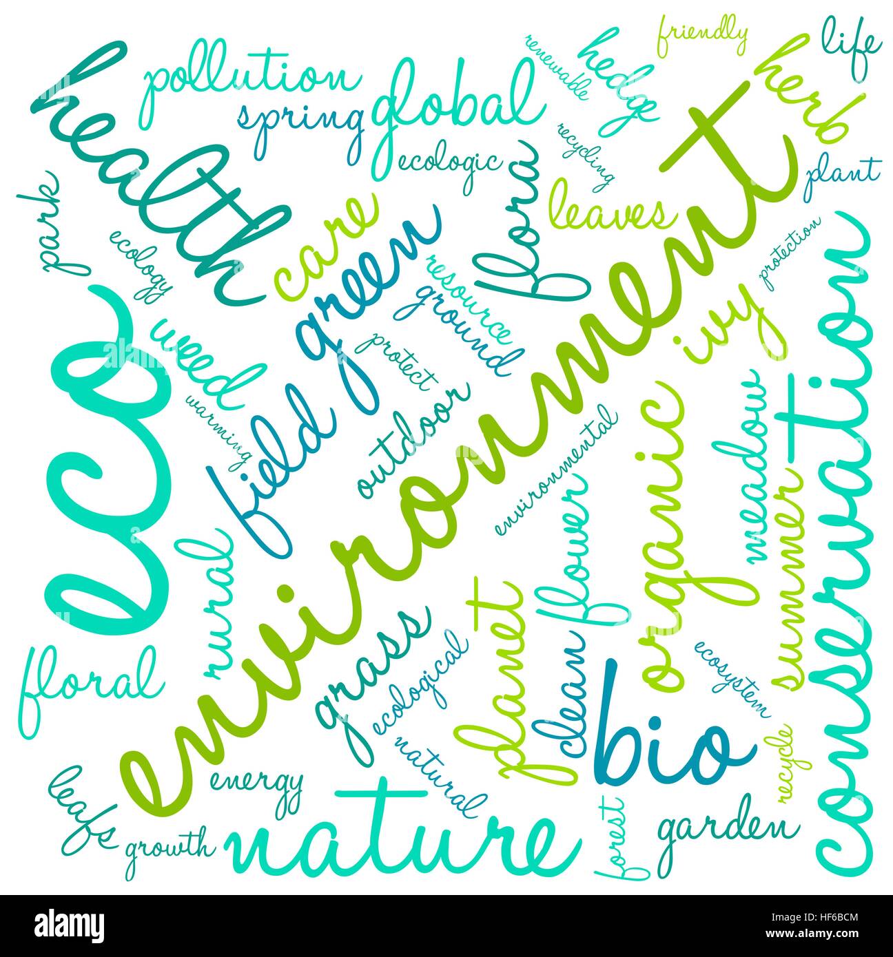 Environment word cloud on a white background Stock Vector Image & Art ...