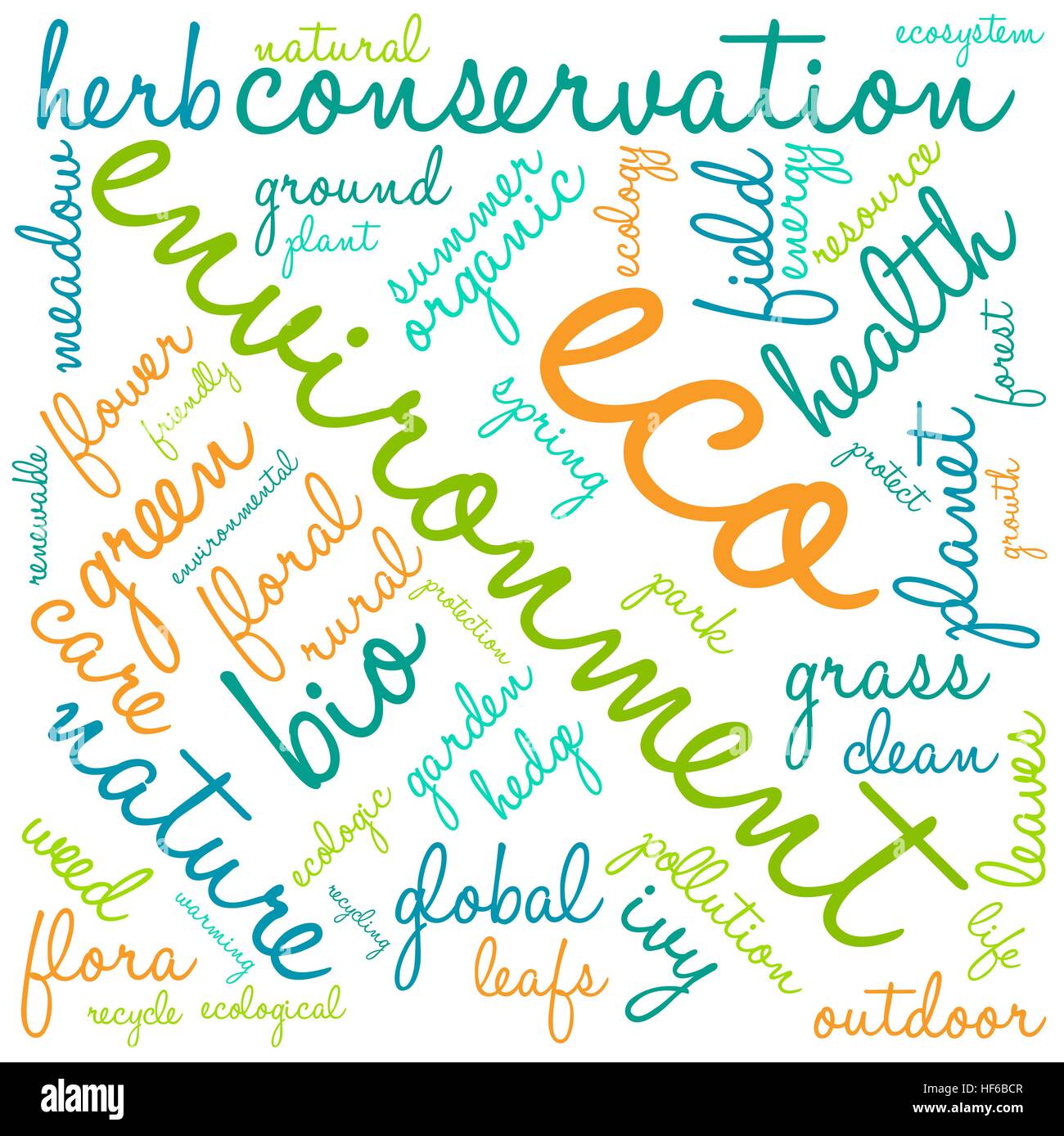 Environment word cloud on a white background Stock Vector Image & Art ...