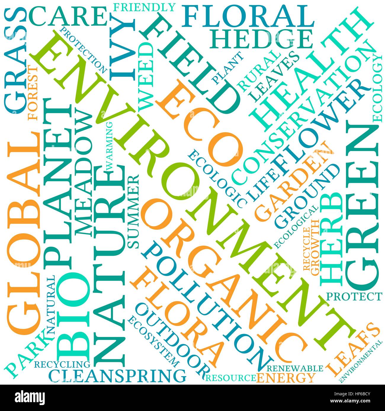 Environment word cloud on a white background Stock Vector Image & Art ...