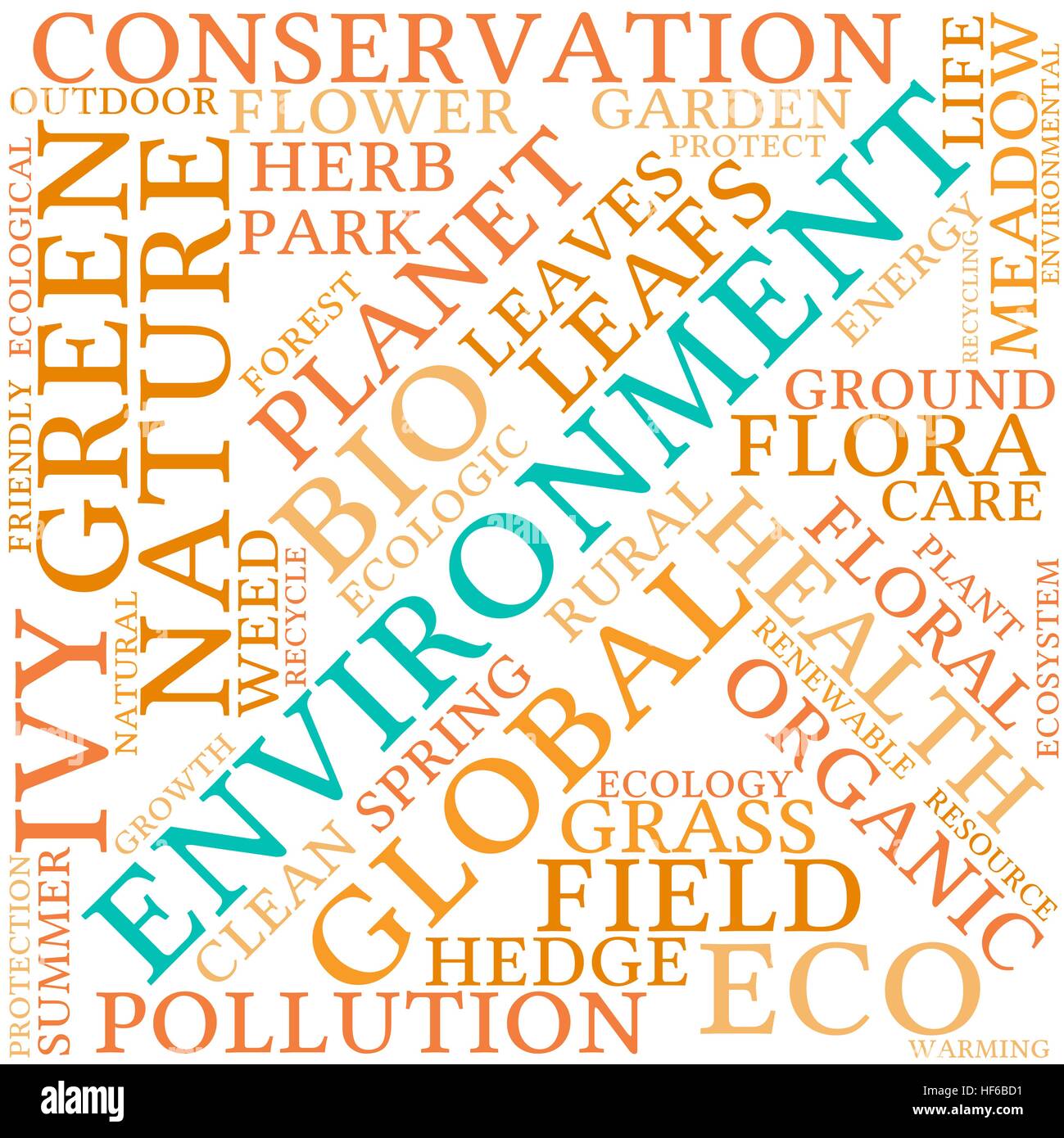 Environment word cloud on a white background Stock Vector Image & Art ...
