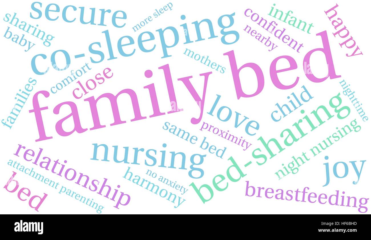 Family Bed word cloud on a white background Stock Vector Image & Art ...