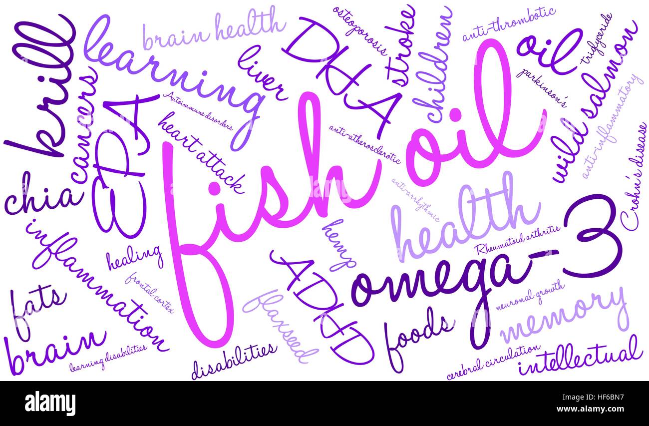 Fish Oil word cloud on a white background Stock Vector Image & Art - Alamy