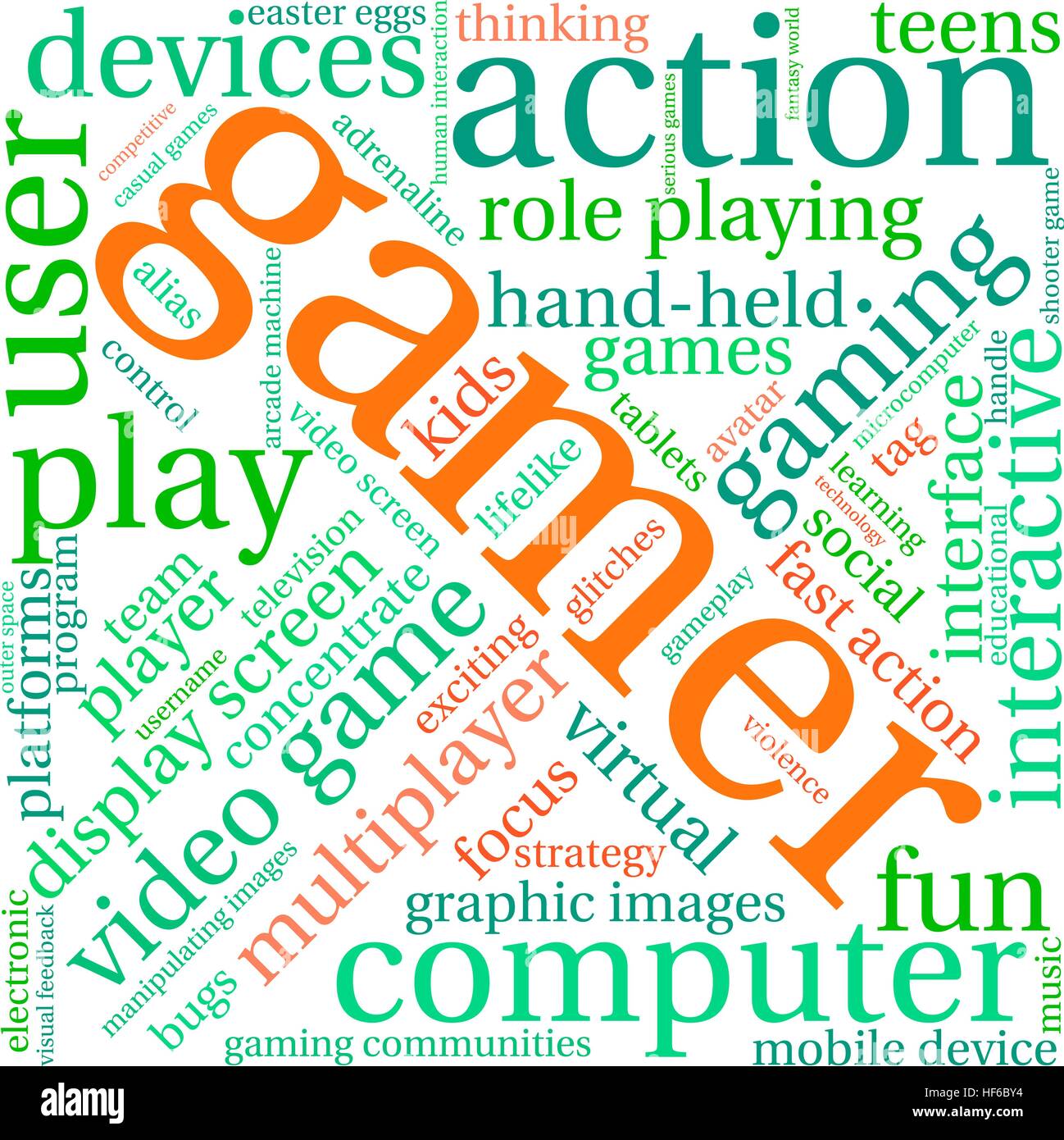 Gamer word cloud on a white background Stock Vector Image & Art - Alamy