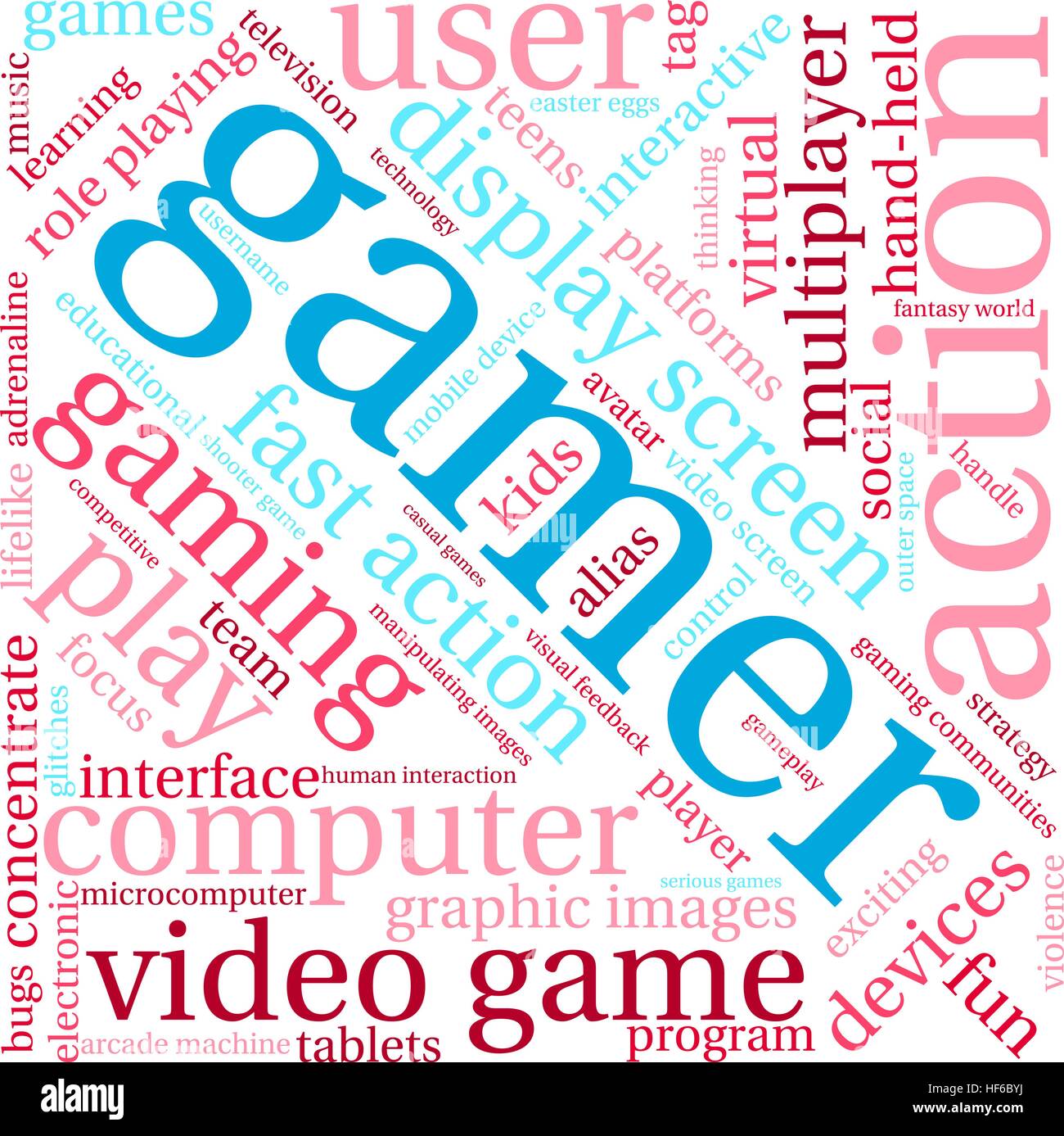 Gamer word cloud on a white background Stock Vector Image & Art - Alamy