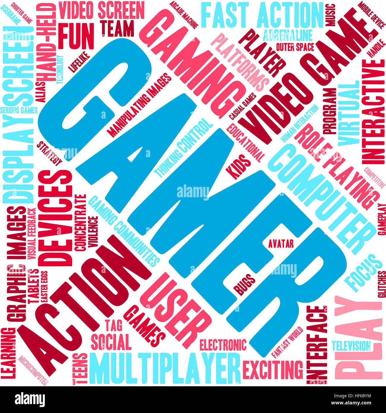 Gamer word cloud on a white background Stock Vector Image & Art - Alamy