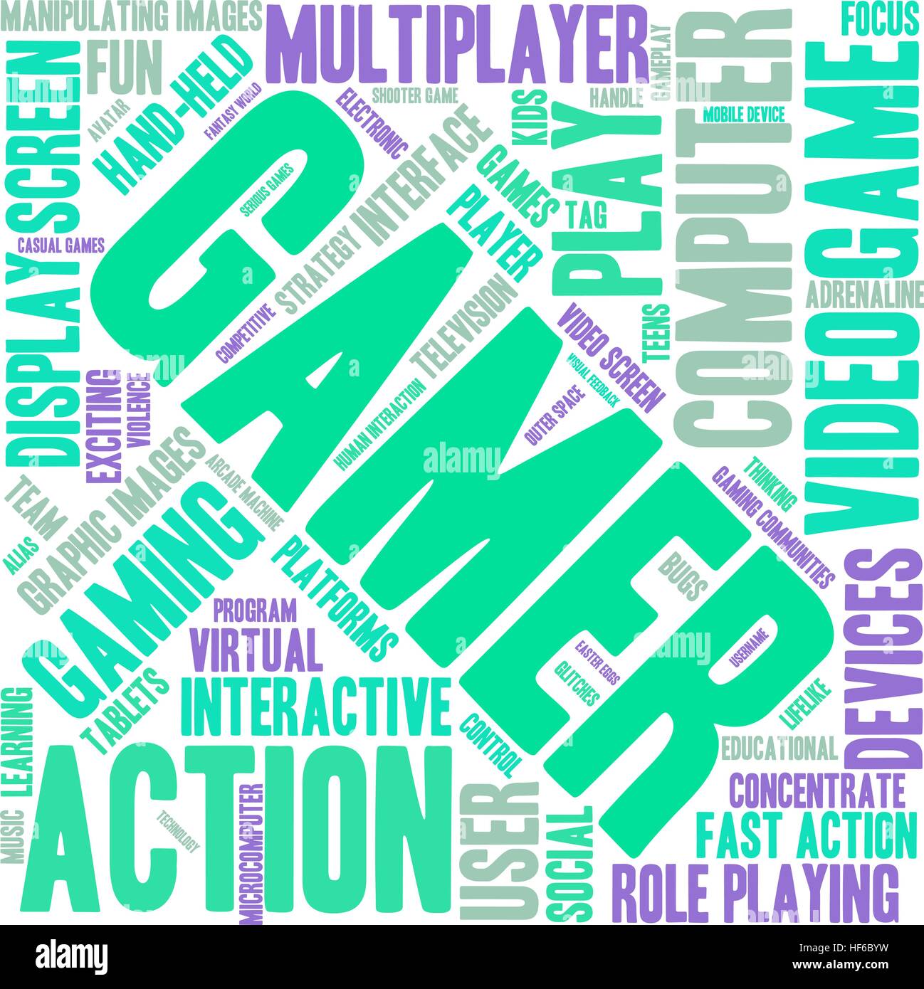 Gamer word cloud on a white background Stock Vector Image & Art - Alamy