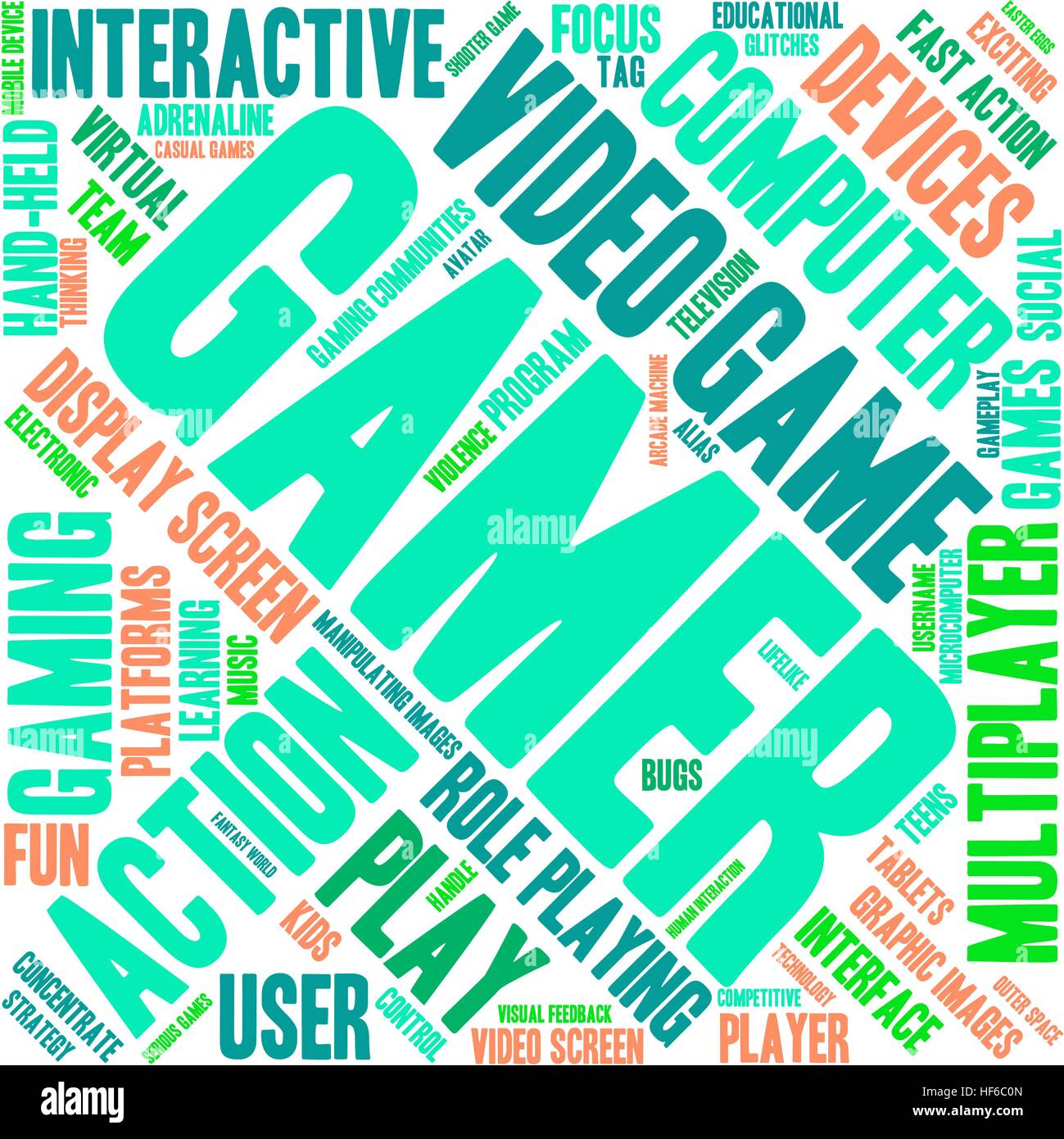 Gamer word cloud on a white background Stock Vector Image & Art - Alamy