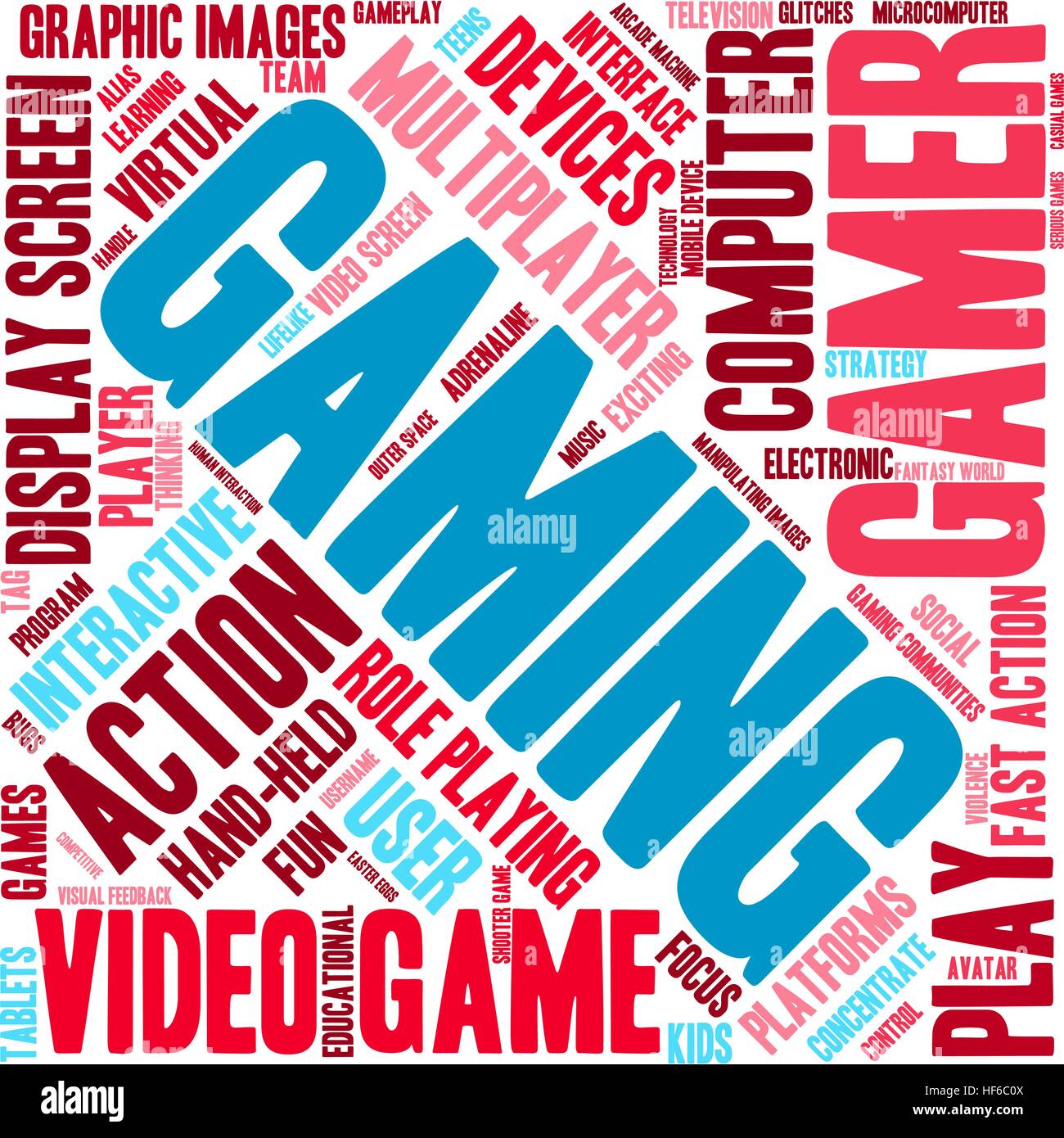 Gaming word cloud on a white background Stock Vector Image & Art - Alamy