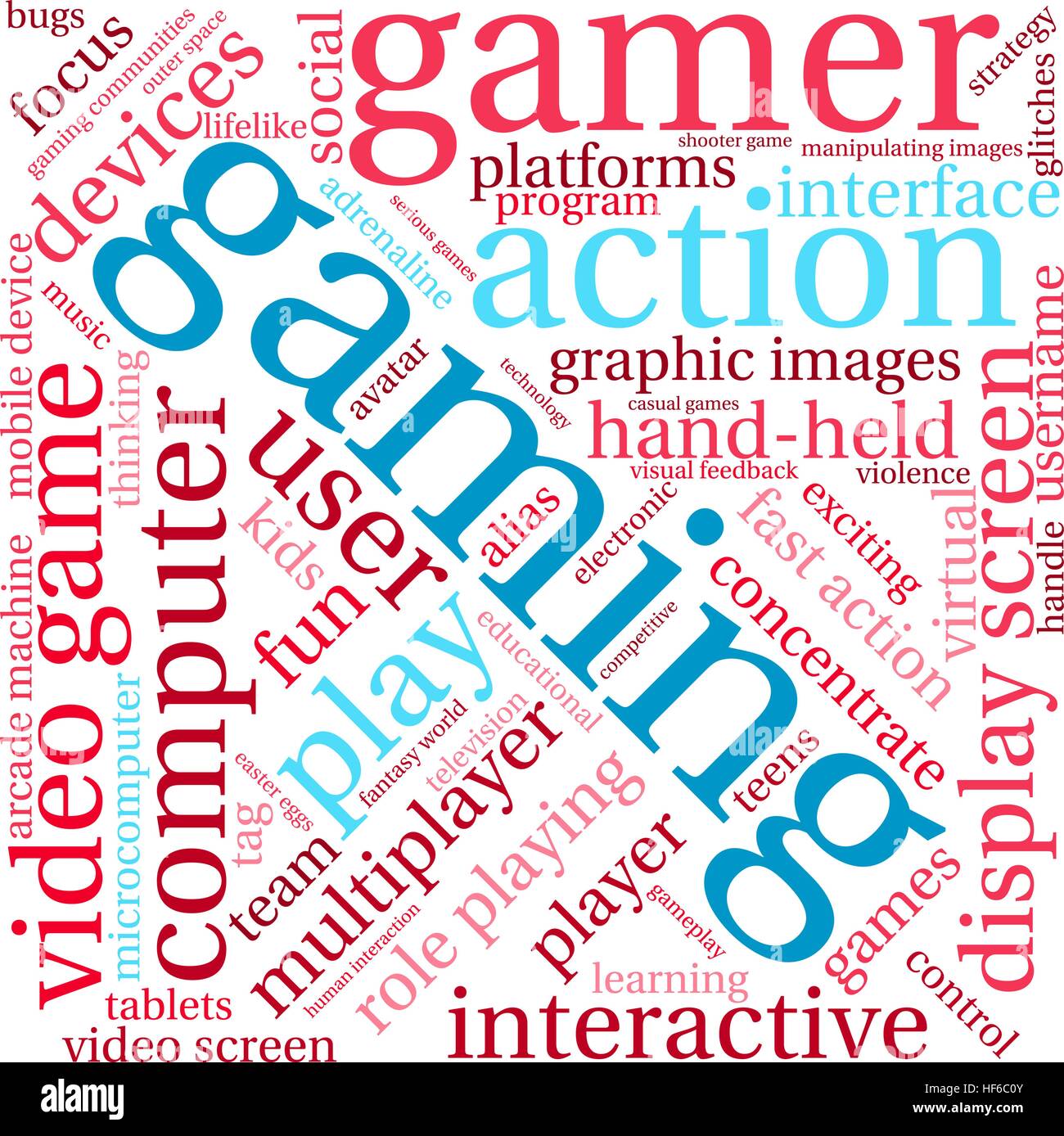 Gaming word cloud on a white background Stock Vector Image & Art - Alamy