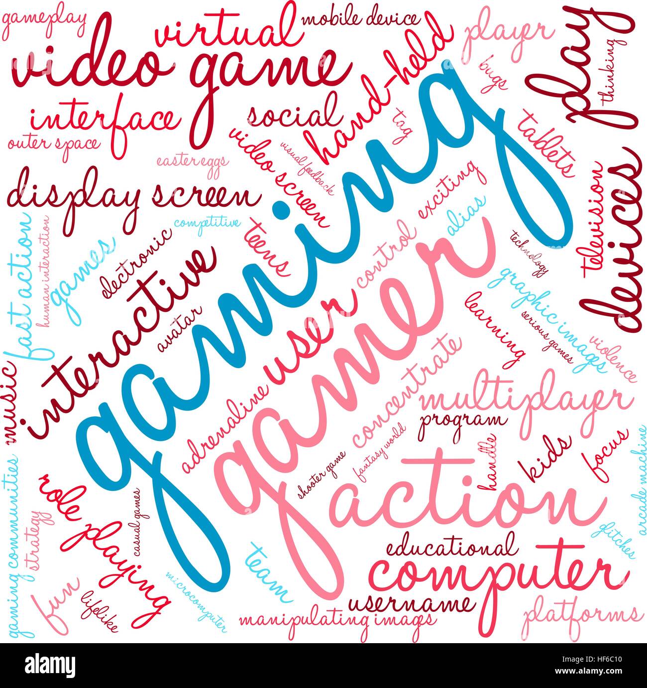 Gaming word cloud on a white background Stock Vector Image & Art - Alamy
