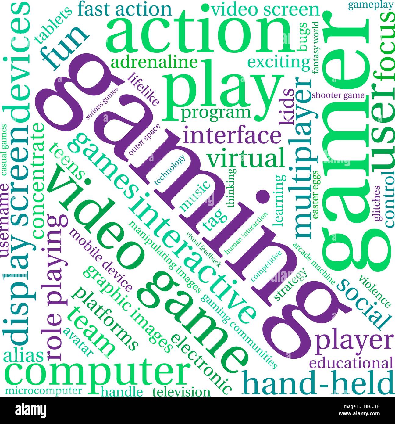 Gaming word cloud on a white background Stock Vector Image & Art - Alamy
