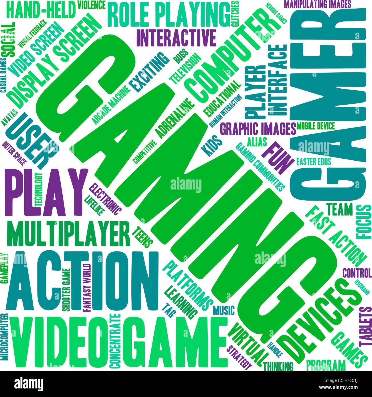Gaming word cloud on a white background Stock Vector Image & Art - Alamy