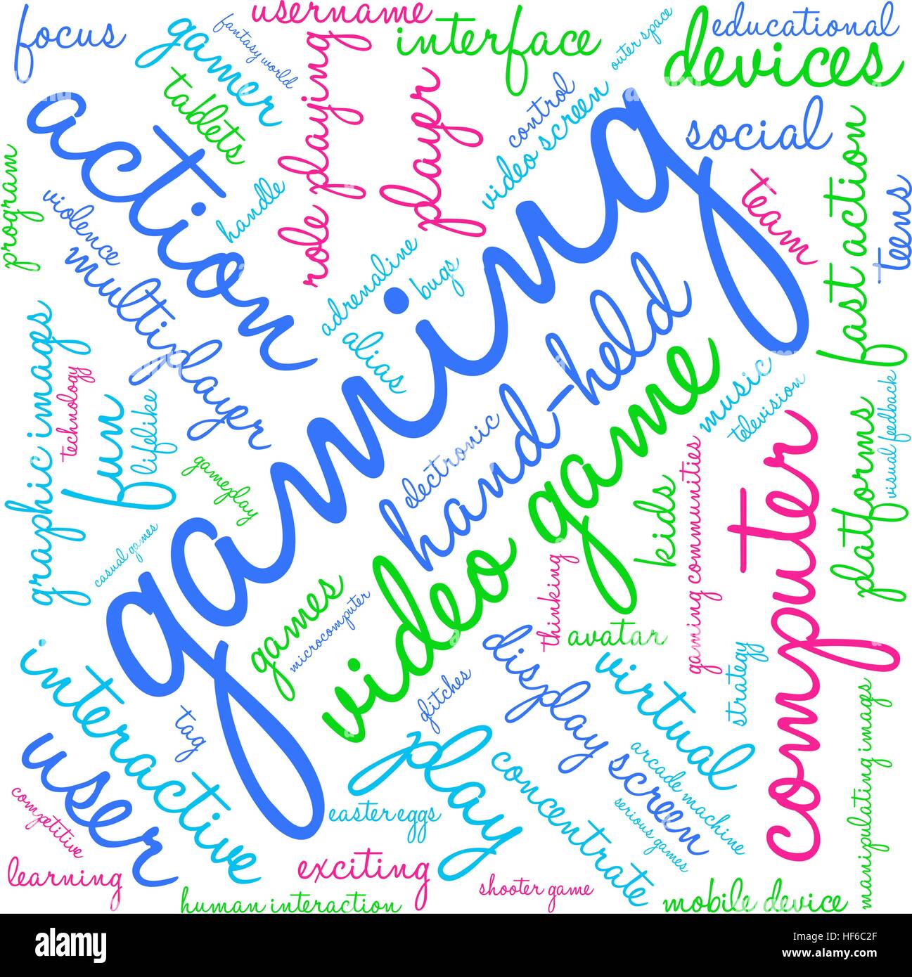 Gaming word cloud on a white background Stock Vector Image & Art - Alamy