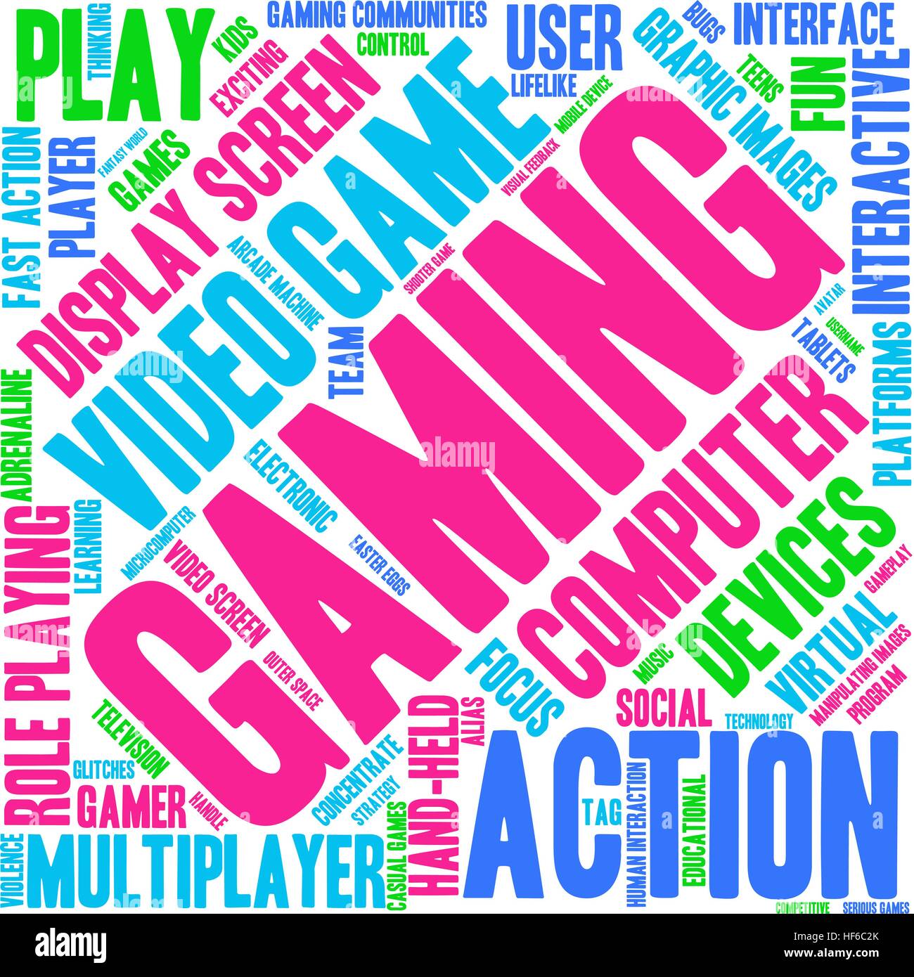 Gaming word cloud on a white background Stock Vector Image & Art - Alamy