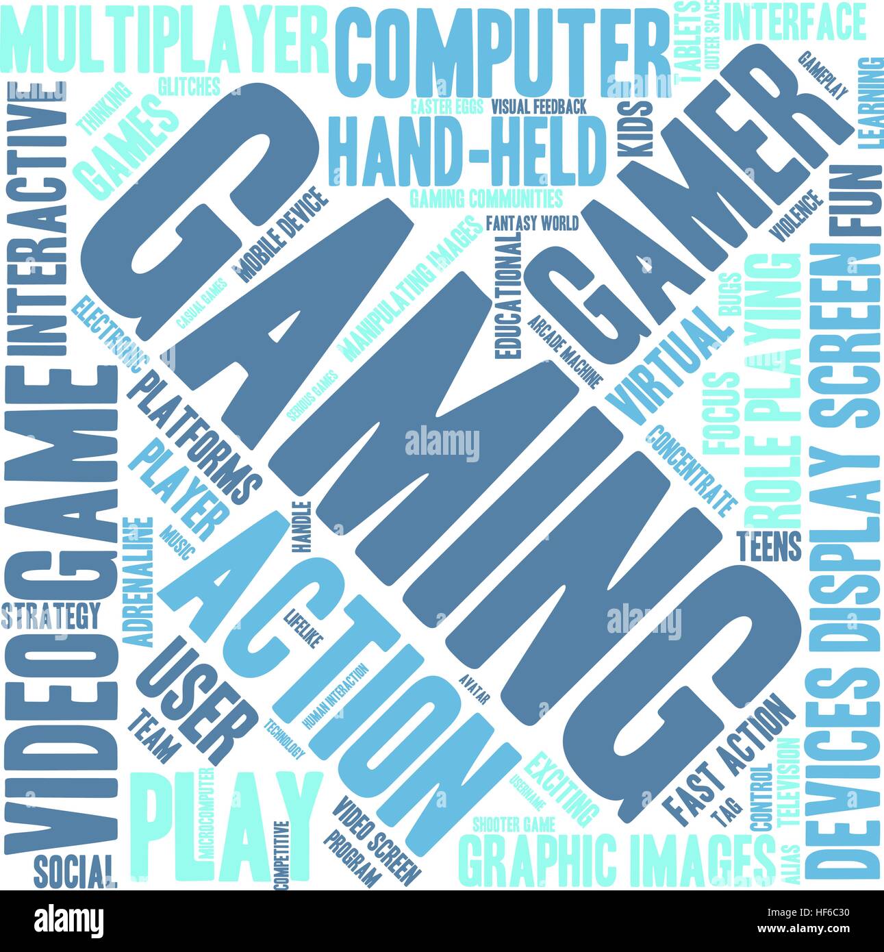 Gaming word cloud on a white background Stock Vector Image & Art - Alamy