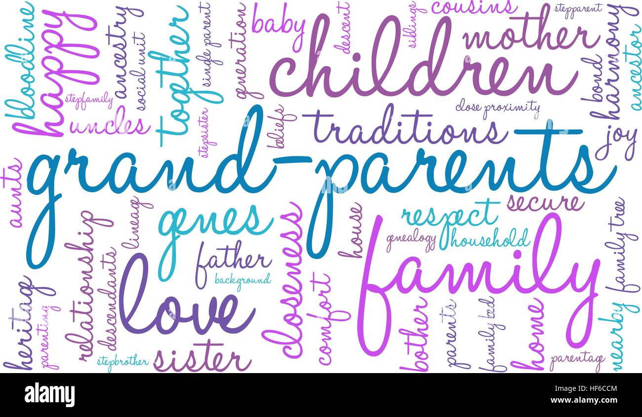 Parents word cloud on a white background Stock Vector Image & Art - Alamy