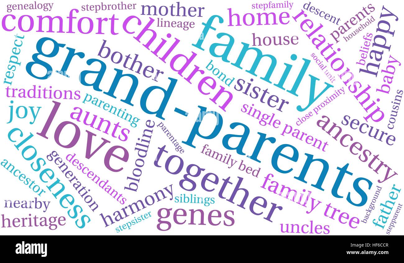 Parents word cloud on a white background Stock Vector Image & Art - Alamy