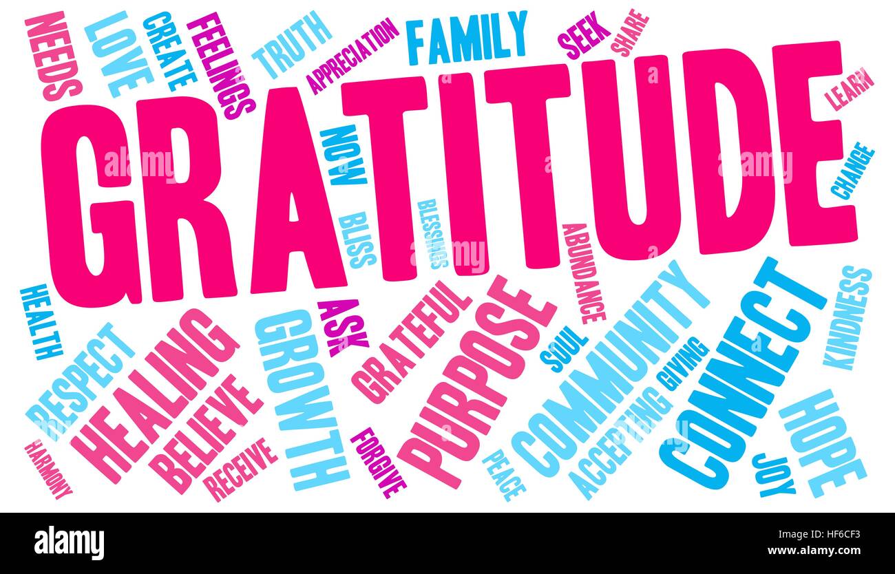 Gratitude word cloud on a white background Stock Vector Image & Art - Alamy