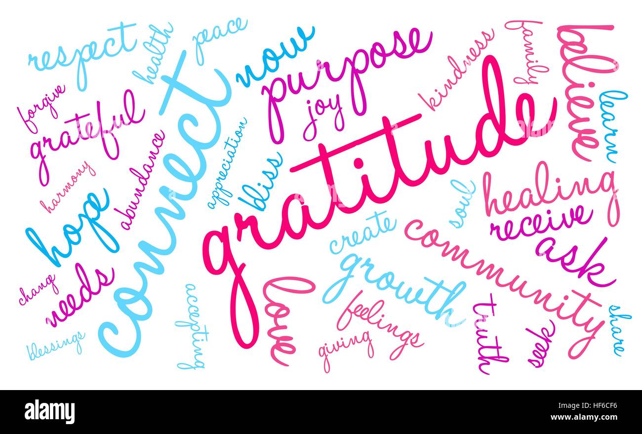 Gratitude word cloud on a white background Stock Vector Image & Art - Alamy