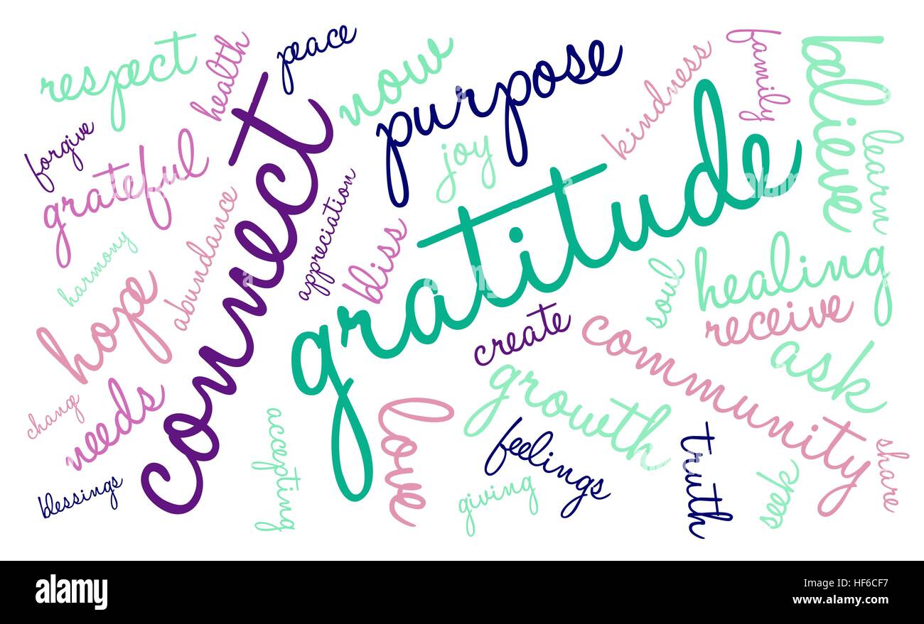Gratitude word cloud on a white background Stock Vector Image & Art - Alamy