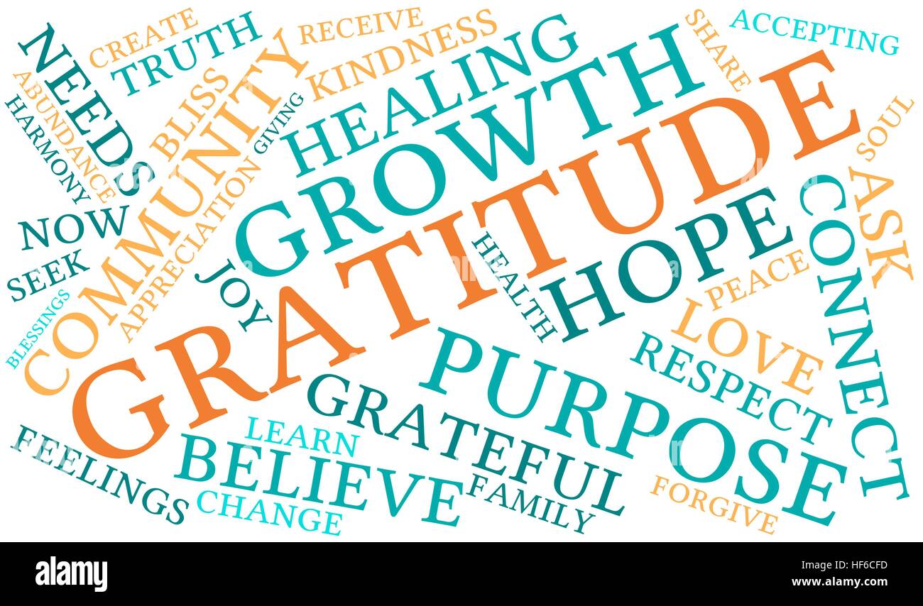 Gratitude word cloud on a white background Stock Vector Image & Art - Alamy