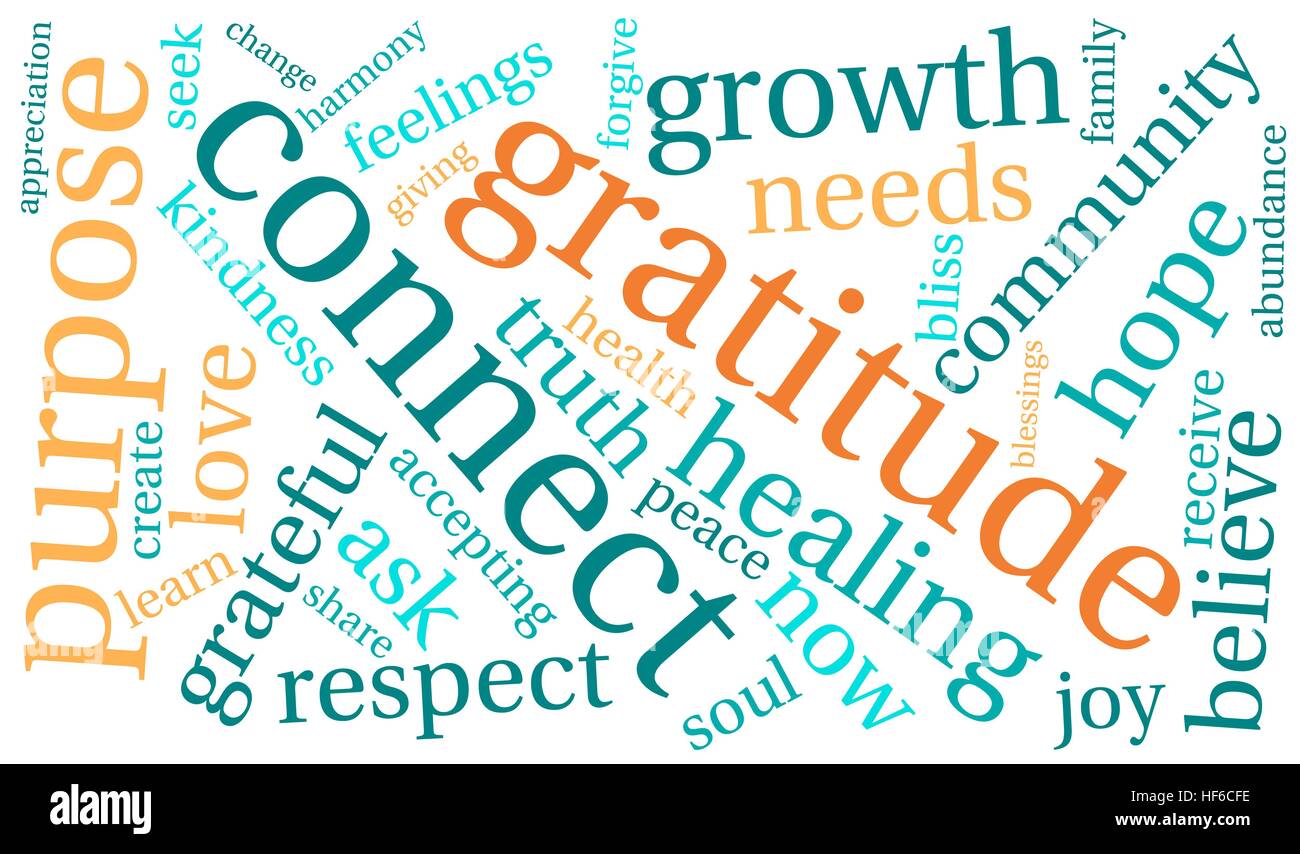 Gratitude word cloud on a white background Stock Vector Image & Art - Alamy
