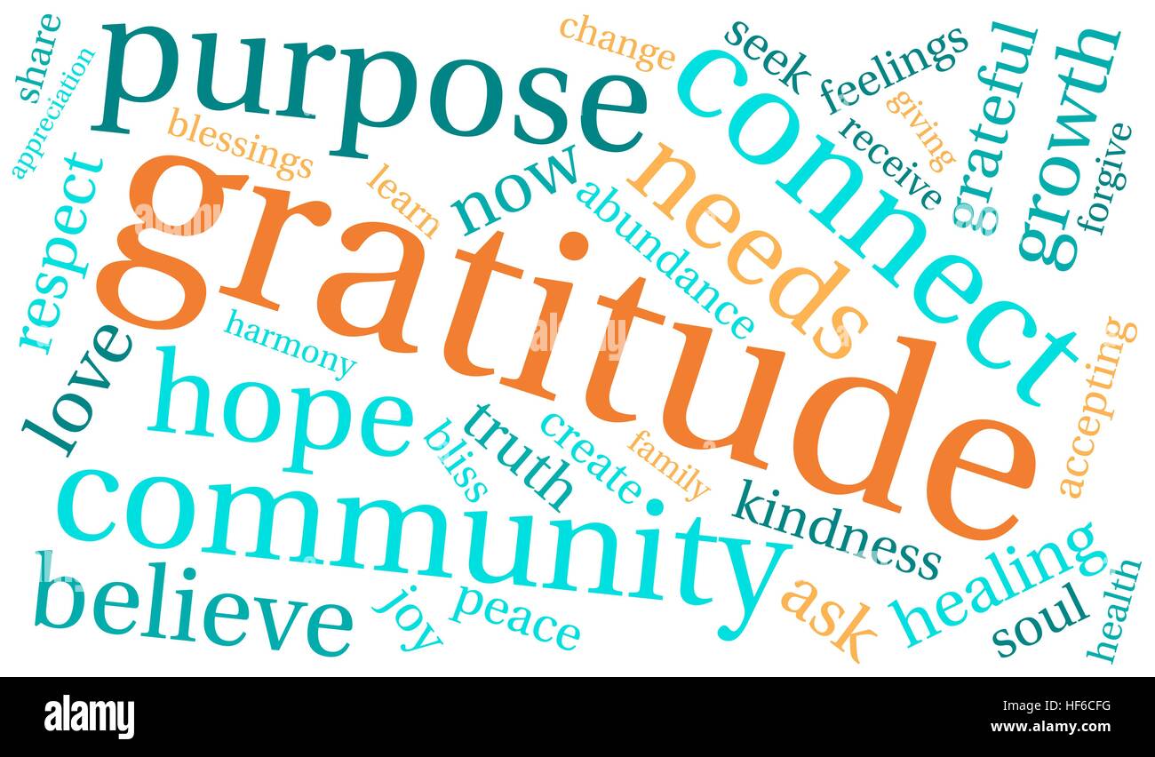 Gratitude word cloud on a white background Stock Vector Image & Art - Alamy
