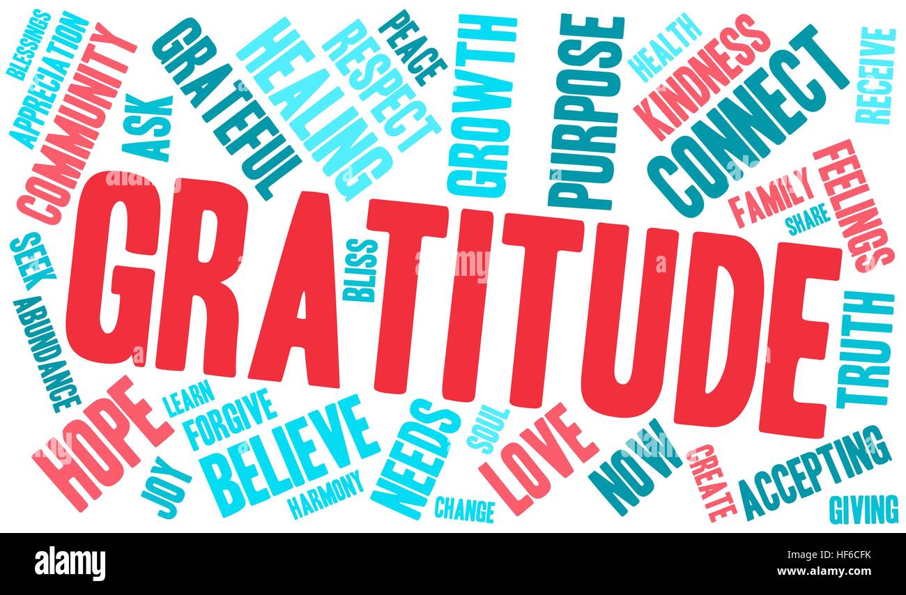 Gratitude word cloud on a white background Stock Vector Image & Art - Alamy