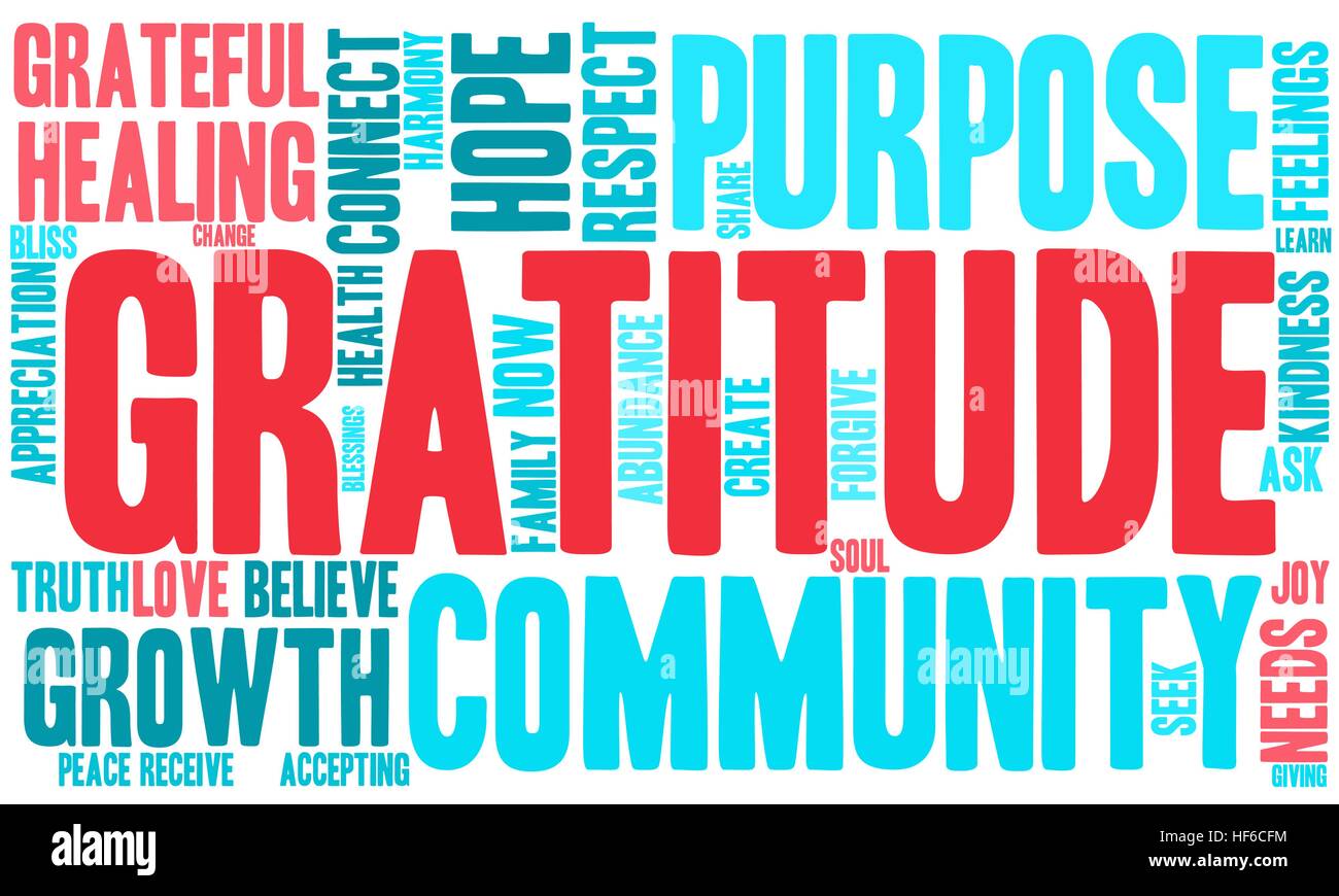 Gratitude word cloud on a white background Stock Vector Image & Art - Alamy
