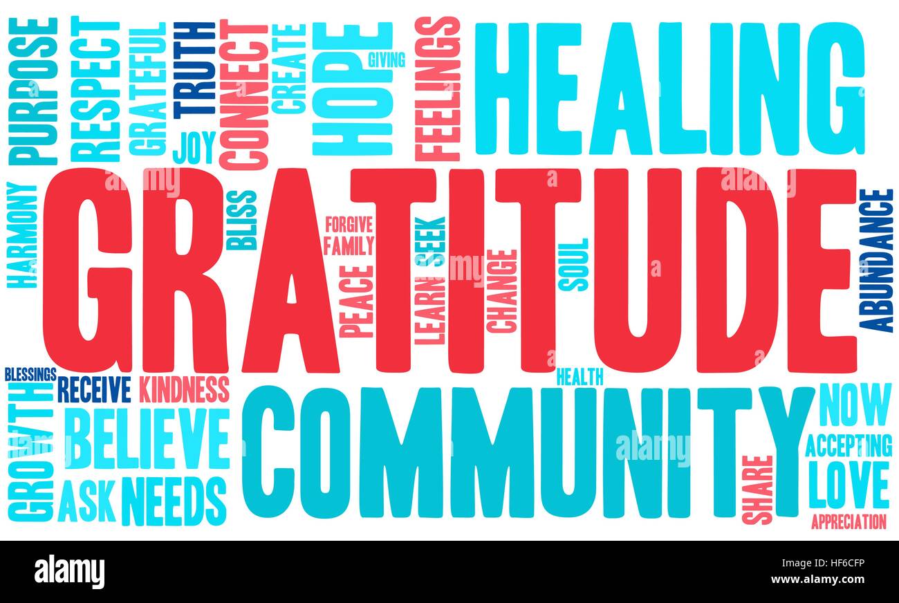 Gratitude word cloud on a white background Stock Vector Image & Art - Alamy