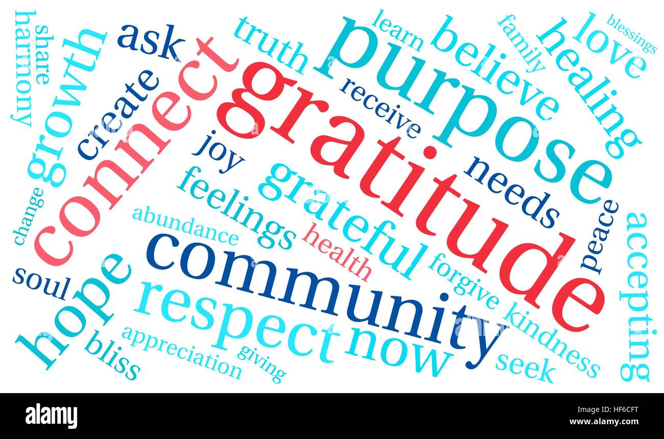 Gratitude word cloud on a white background Stock Vector Image & Art - Alamy
