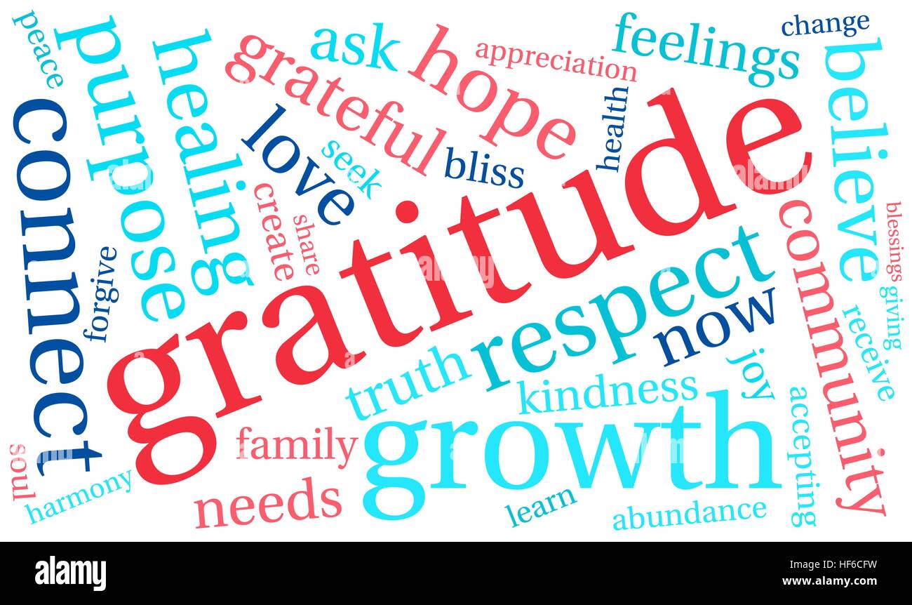 Gratitude word cloud on a white background Stock Vector Image & Art - Alamy