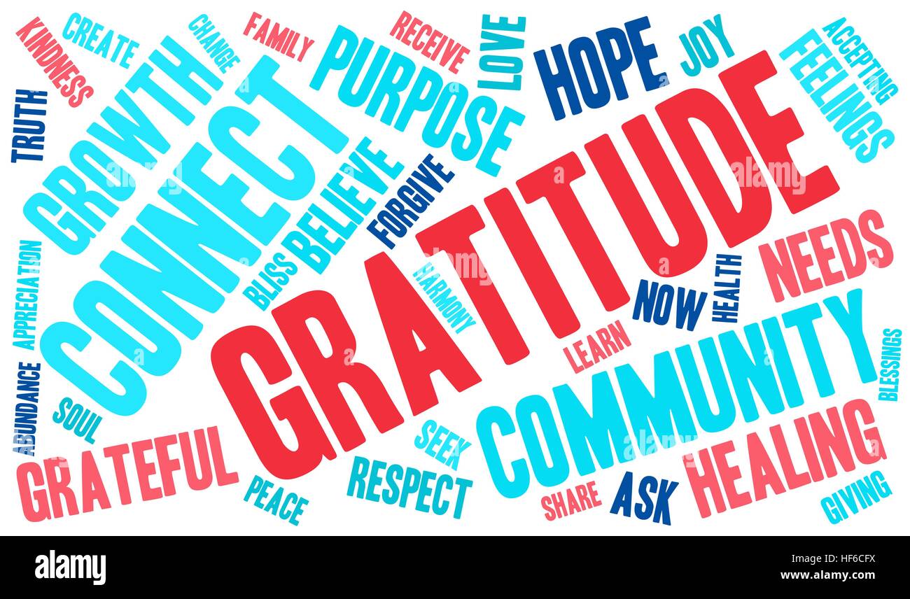 Gratitude word cloud on a white background Stock Vector Image & Art - Alamy