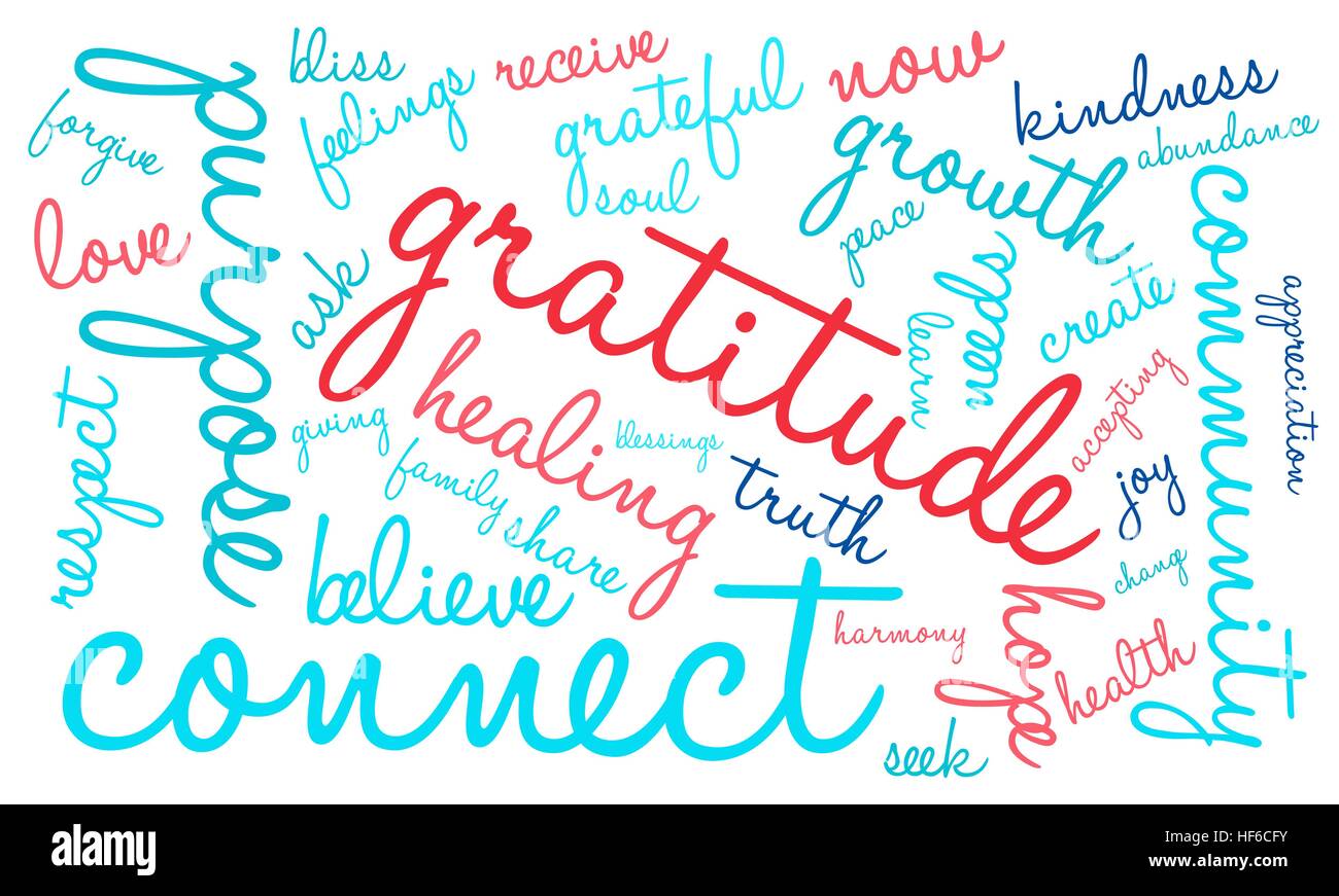 Gratitude word cloud on a white background Stock Vector Image & Art - Alamy