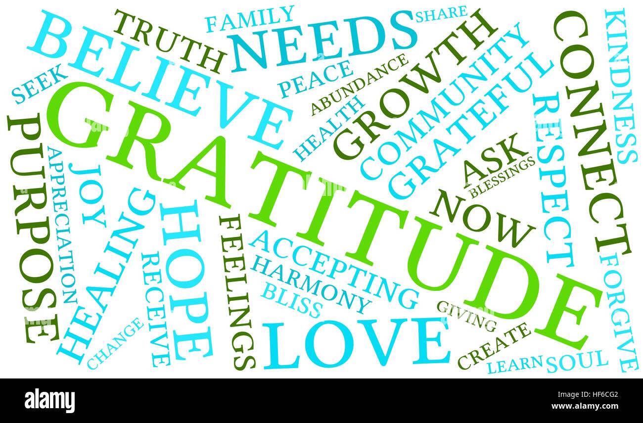 Gratitude word cloud on a white background Stock Vector Image & Art - Alamy