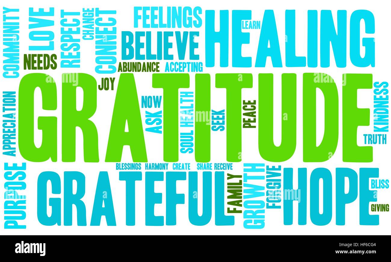 Gratitude word cloud on a white background Stock Vector Image & Art - Alamy