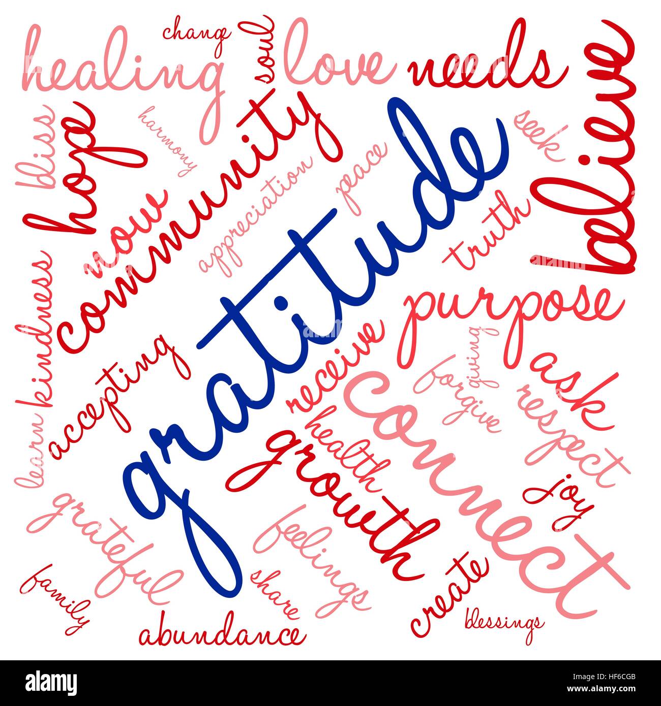 Gratitude word cloud on a white background Stock Vector Image & Art - Alamy