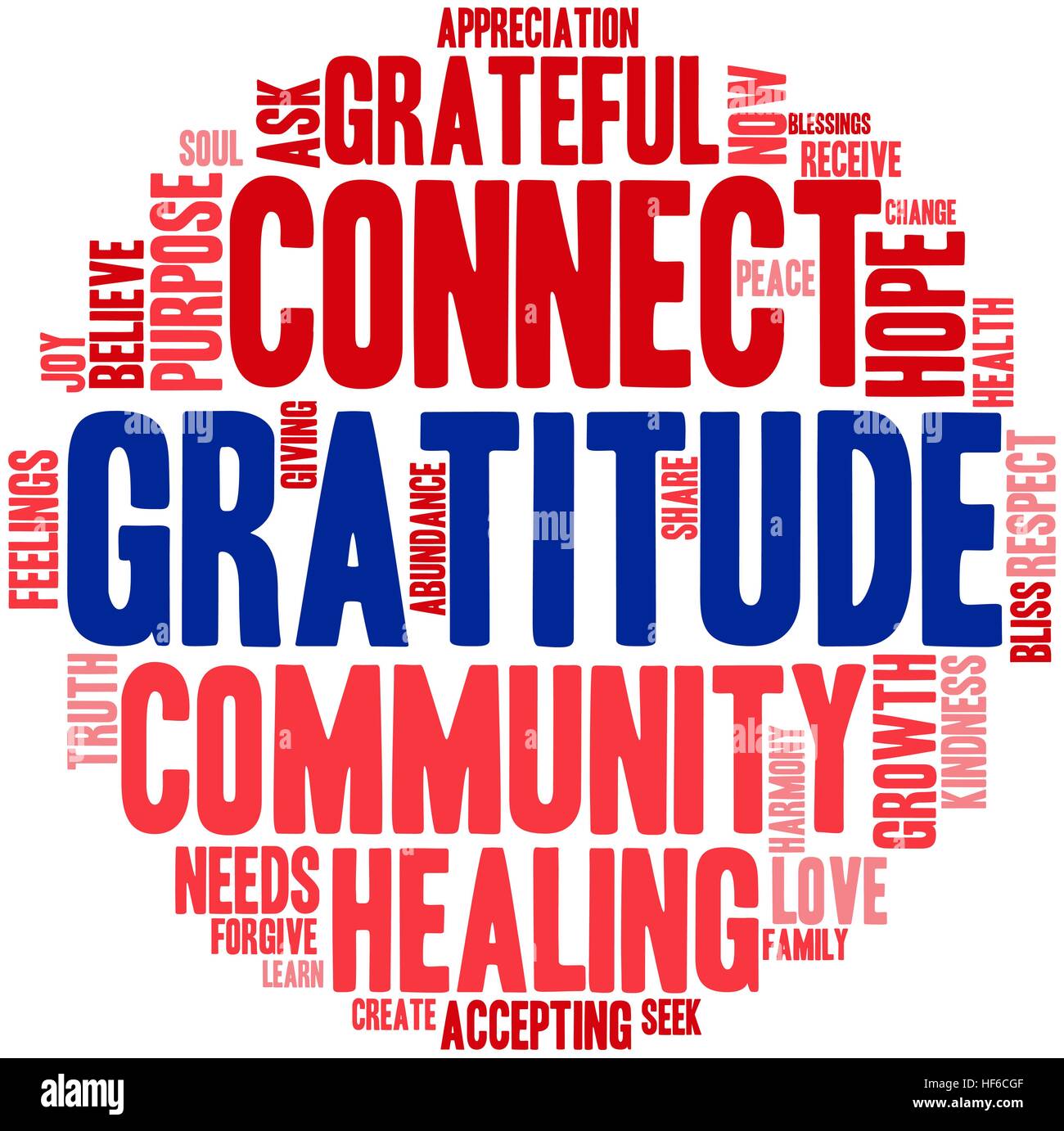 Gratitude word cloud on a white background Stock Vector Image & Art - Alamy