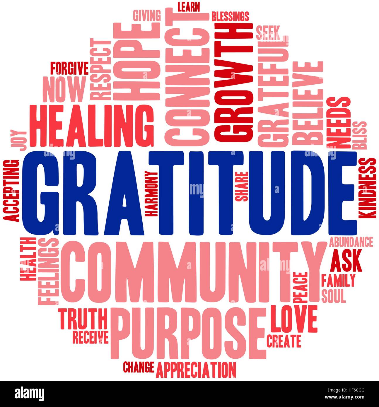 Gratitude word cloud on a white background Stock Vector Image & Art - Alamy