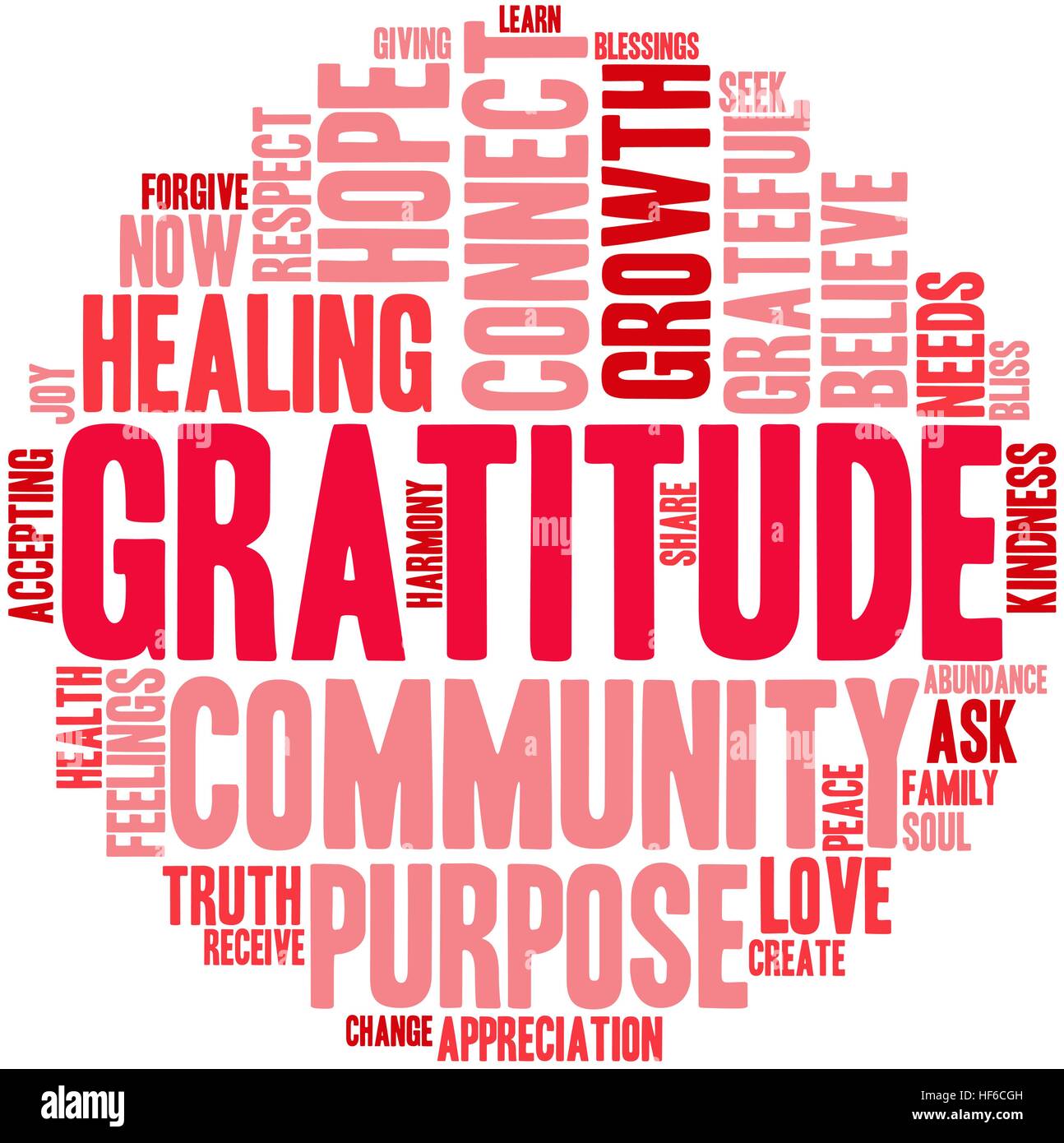 Gratitude word cloud on a white background Stock Vector Image & Art - Alamy