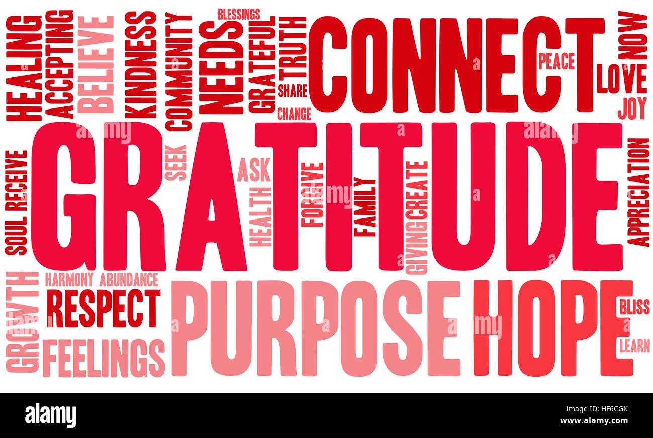Gratitude word cloud on a white background Stock Vector Image & Art - Alamy