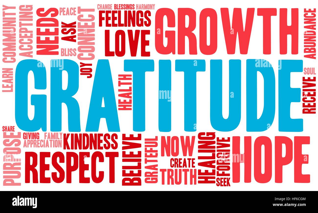 Gratitude word cloud on a white background Stock Vector Image & Art - Alamy