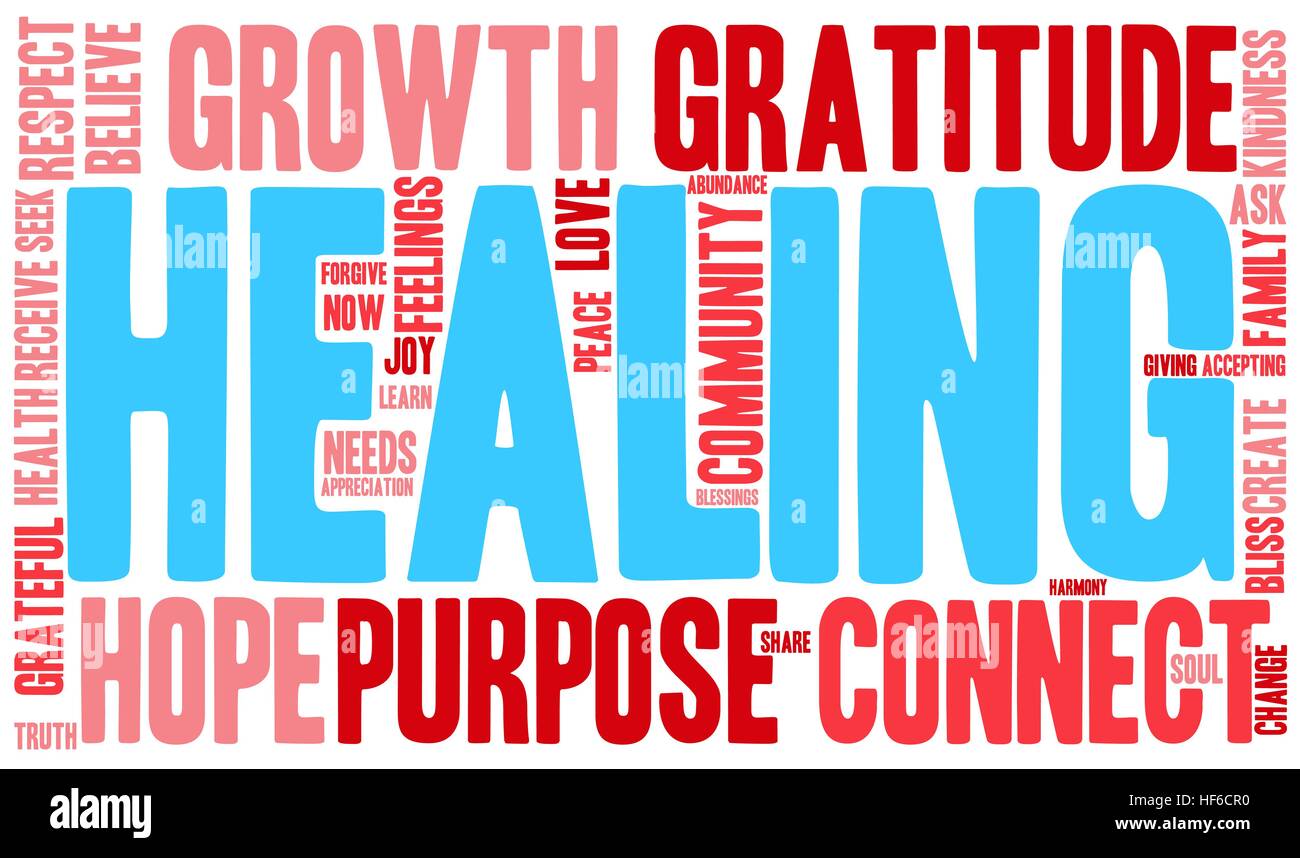 Healing Word Cloud Stock Vector Image & Art - Alamy
